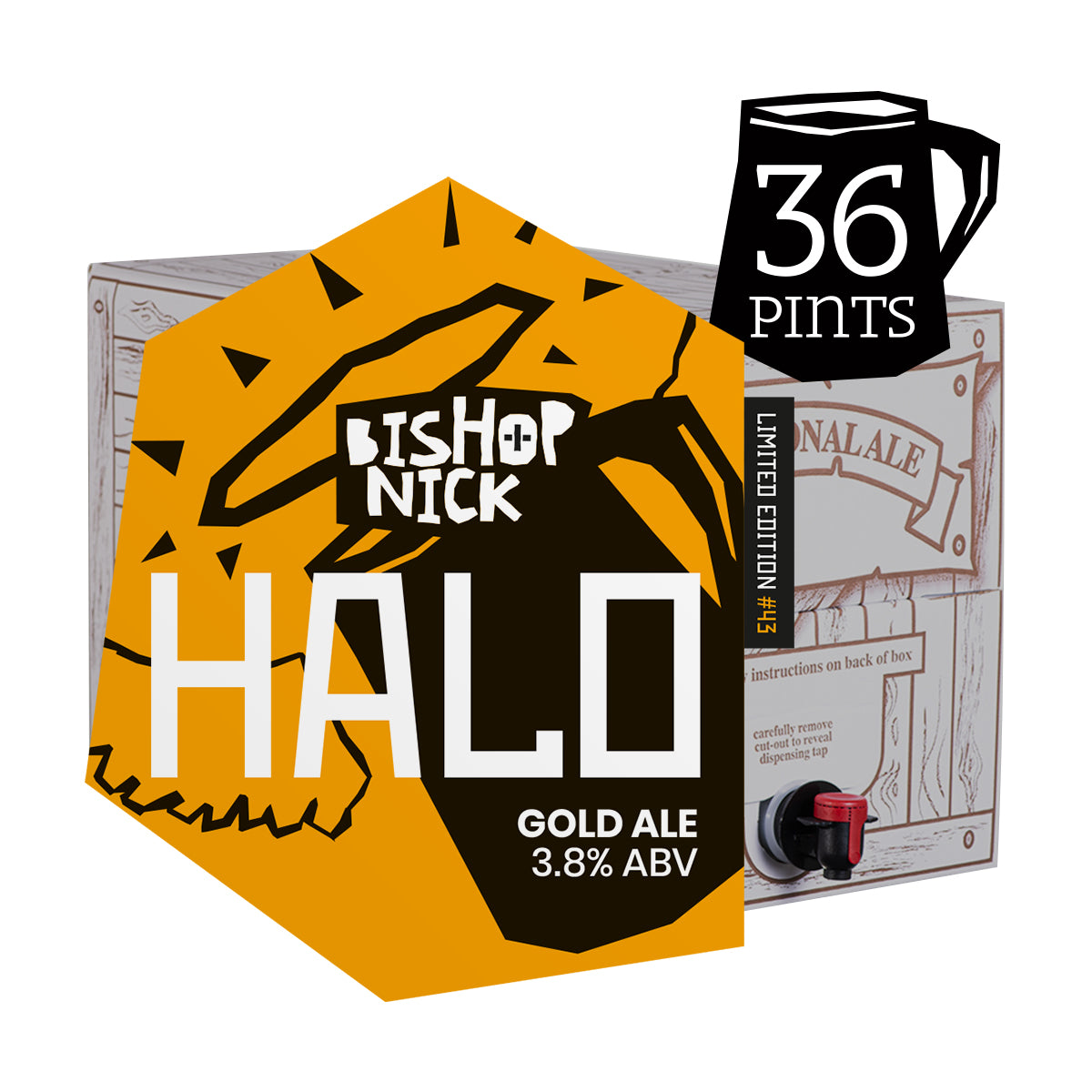 36 pint Polypin (Bag in box) - Bishop Nick