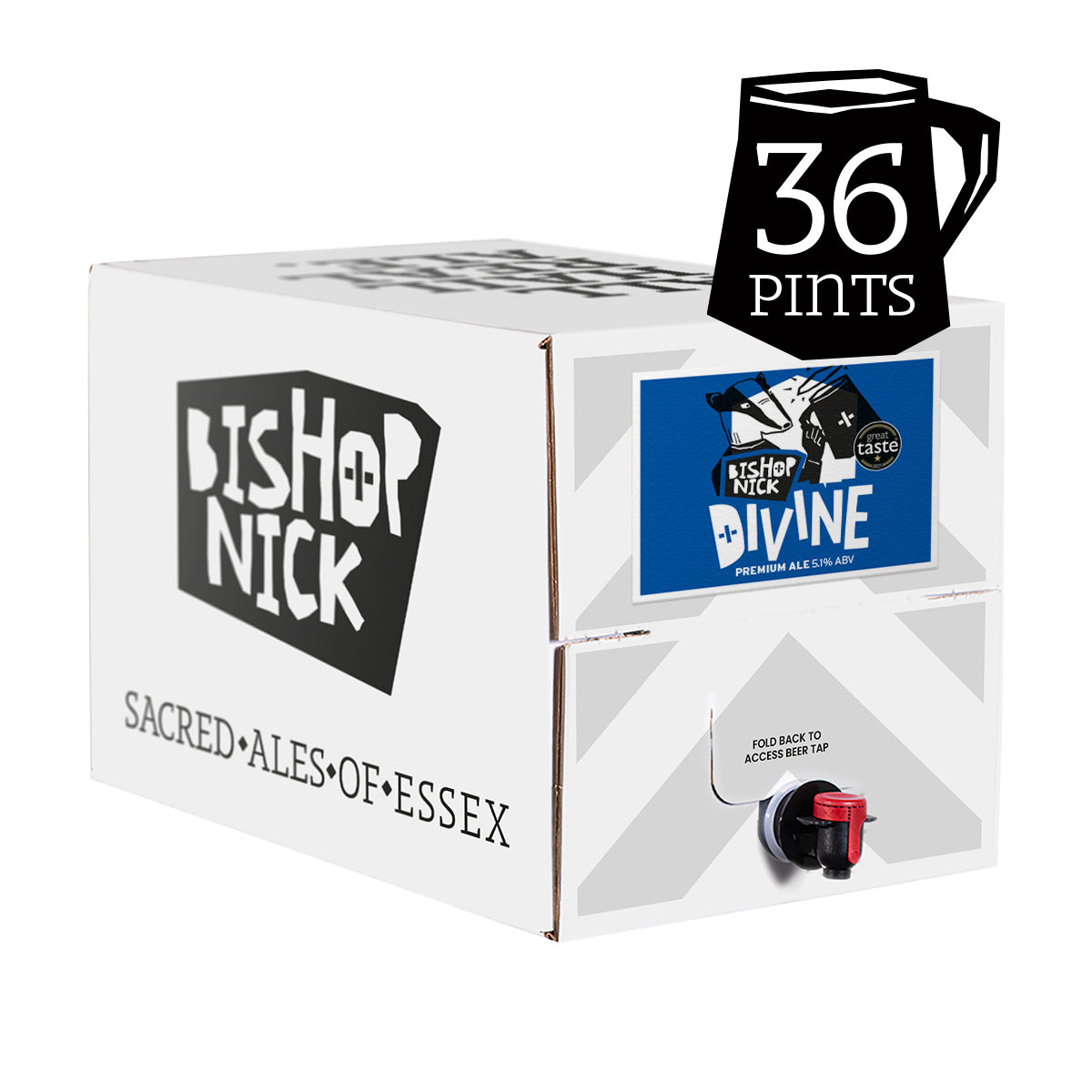 36 pint Polypin (Bag in box) - Bishop Nick